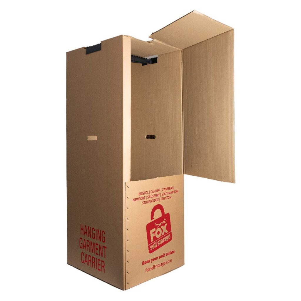 Wardrobe cartons (inc hanging rail) - Fox Self Storage